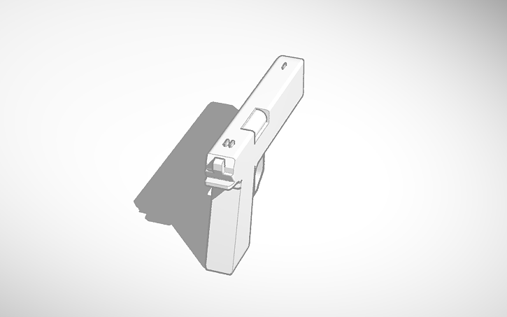 3D design gun(pistol) - Tinkercad