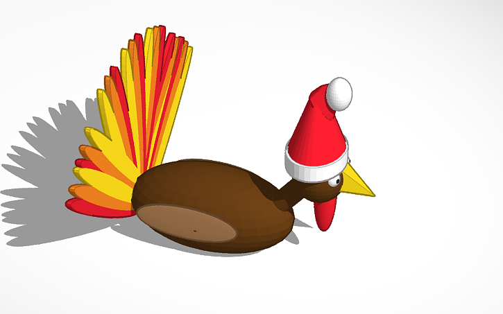 3D design Christmas turkey | Tinkercad