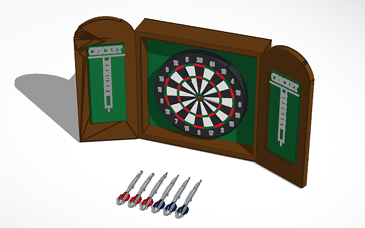 3D design Dart Board - Tinkercad