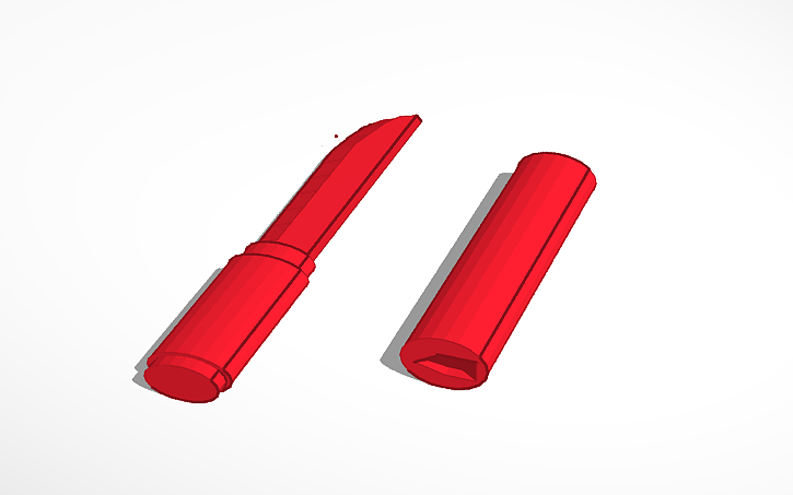 3D design Shisui tanto - Tinkercad