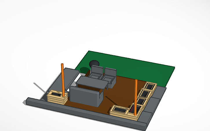 3D design Terrasse - Tinkercad