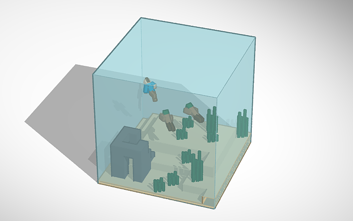 3D design Minecraft Ocean monument | Tinkercad
