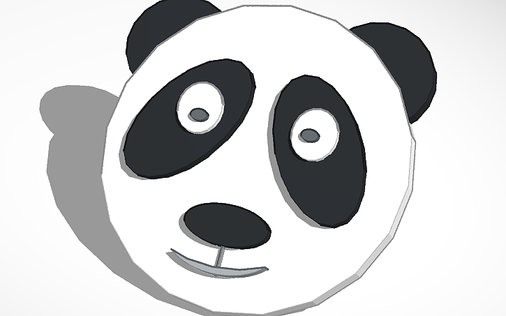 3D design panda - Tinkercad