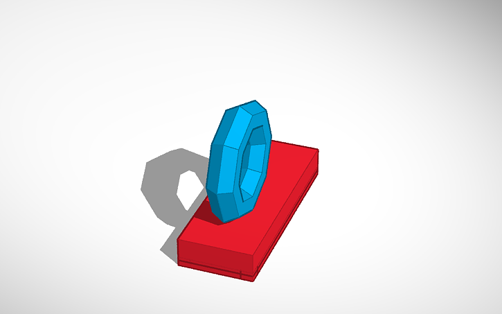 3D design low poly hook 1 (no drill) | Tinkercad