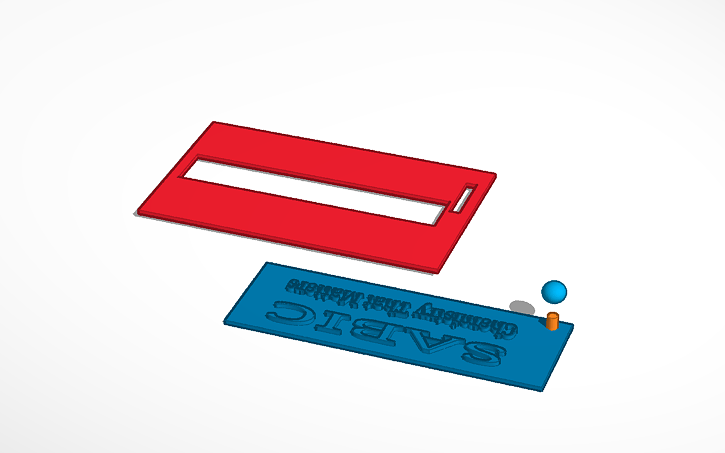 3D design ReemGhalib ( Sabic Business Card ) | Tinkercad