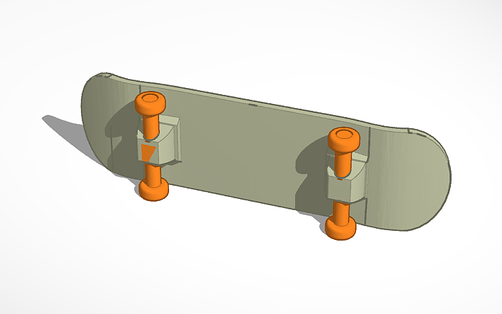 3D design fingerboard - Tinkercad