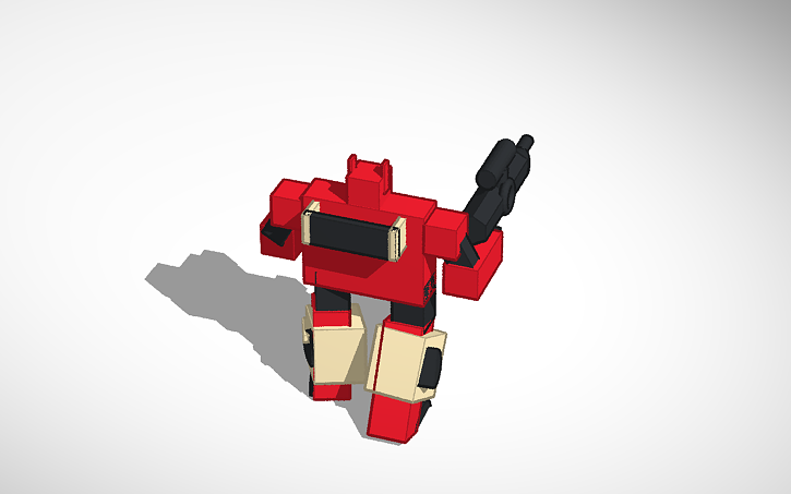 3D design auto bot blaster - Tinkercad