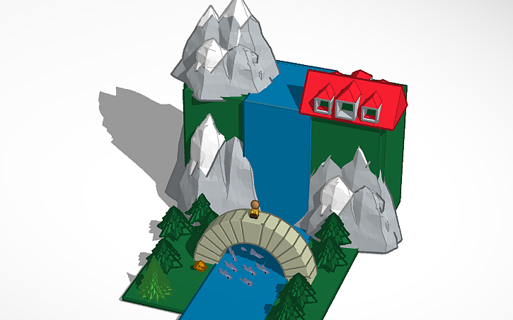 3D design Peaceful Forest | Tinkercad