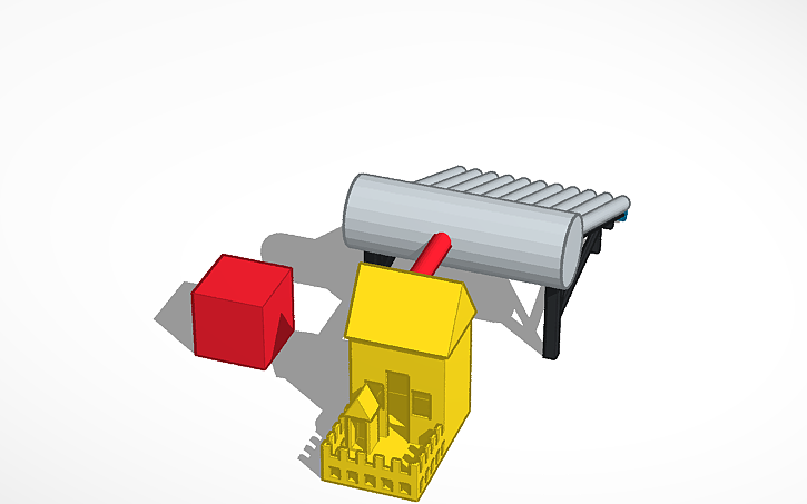 3D design boiler solar - Tinkercad