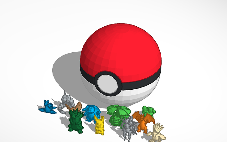 3D design pokemon - Tinkercad