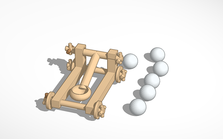 3D design katapult - Tinkercad