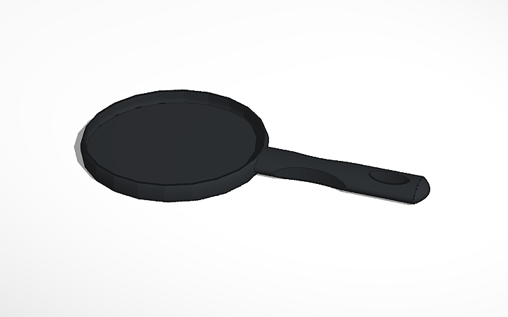 3D design frying pan - Tinkercad