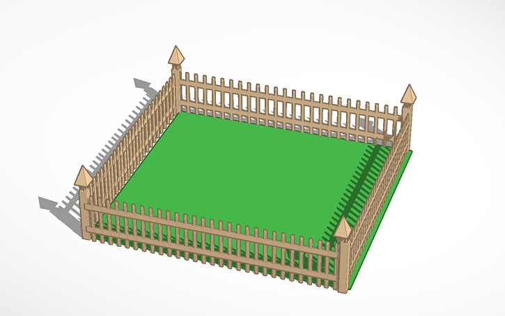 3D design Brent Chantipaporn-Fence - Tinkercad