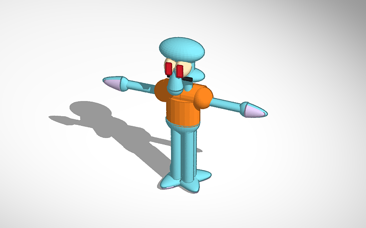 3d Design Squid Tinkercad