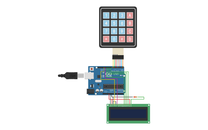 Circuit design Arduino Calculator Using Keypad - Tinkercad