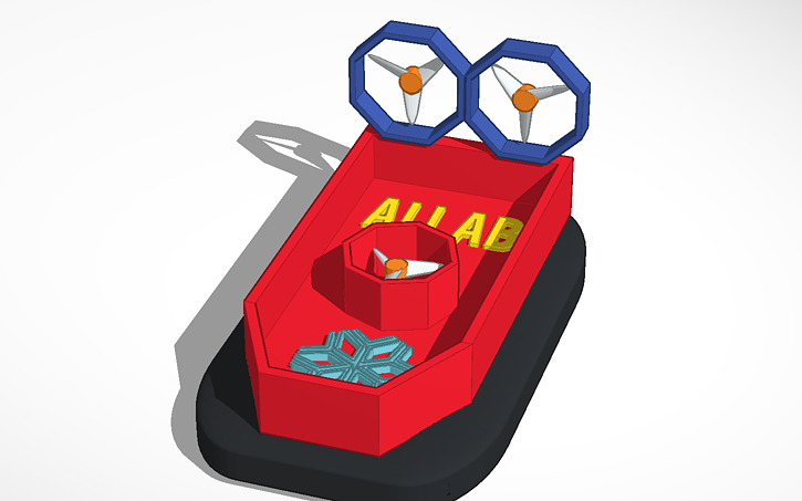 3d Design Hovercraft Tinkercad