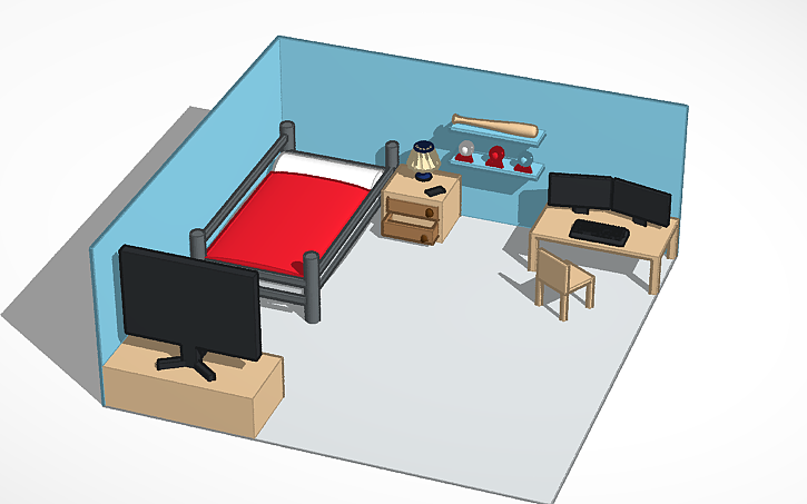 3D design adums room - Tinkercad