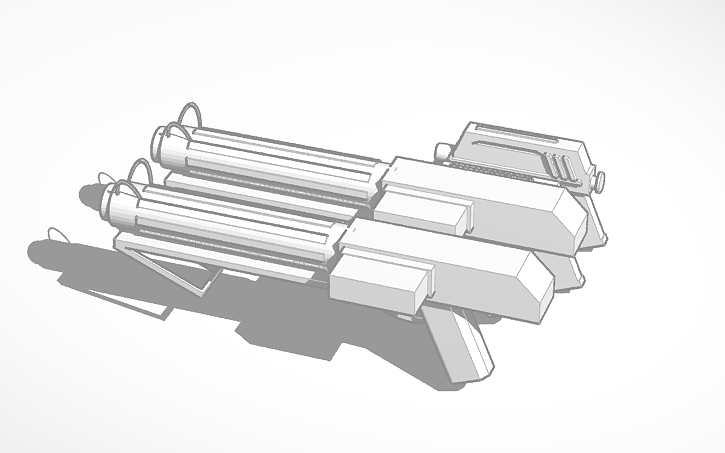 3D design clone trooper weapons - Tinkercad