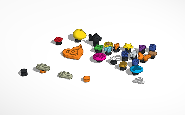 3D design croc jibbitz-lightning mcqueen - Tinkercad