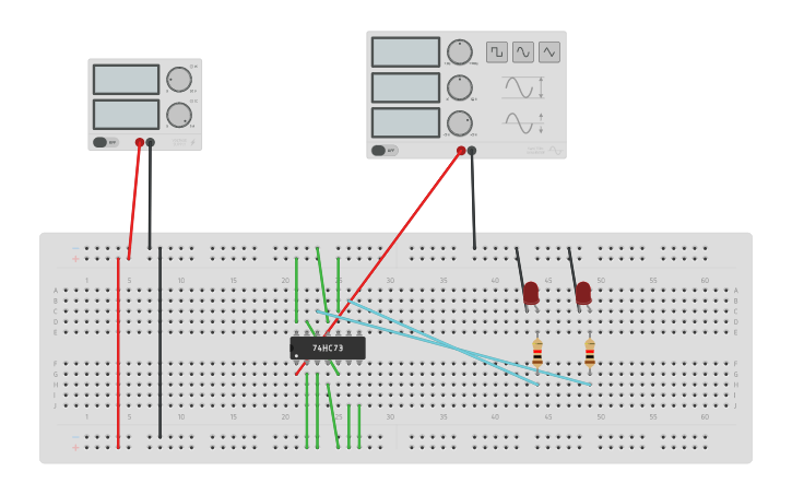 Circuit Design 2 Bit Asynchronous Down Counter Tinkercad