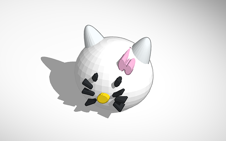 3D design Hello Kitty - Tinkercad