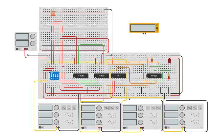 Circuit design Multiplexor | Tinkercad
