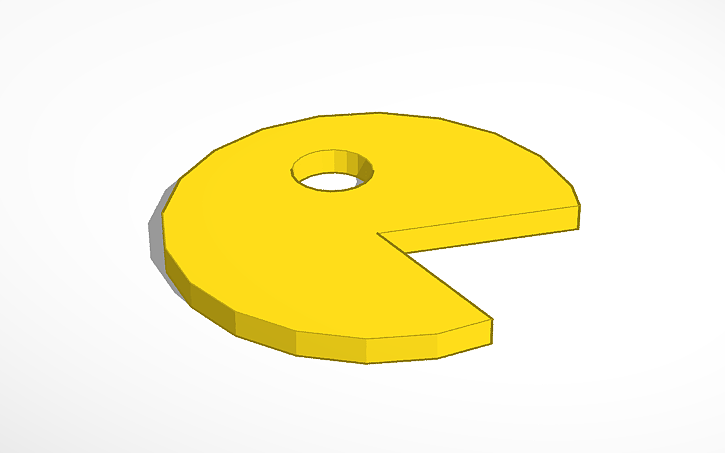 3D design Pacman - Tinkercad