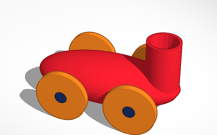 3D design Balloon Powered Dragster - Tinkercad