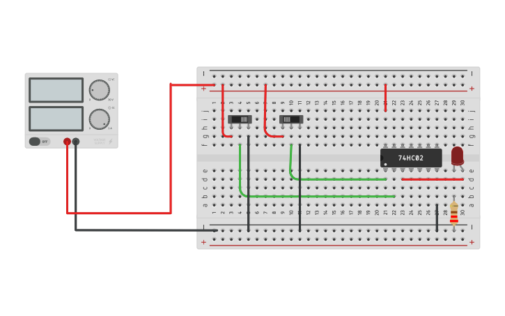 Circuit design PUERTA AND | Tinkercad