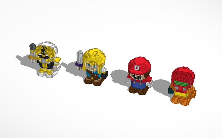 3D design Bit Figs 2.0 ~ A Glyos Mock-up | Tinkercad