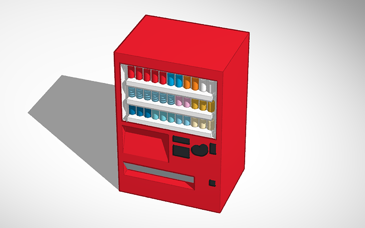 3D design Beverage vending machine - Tinkercad