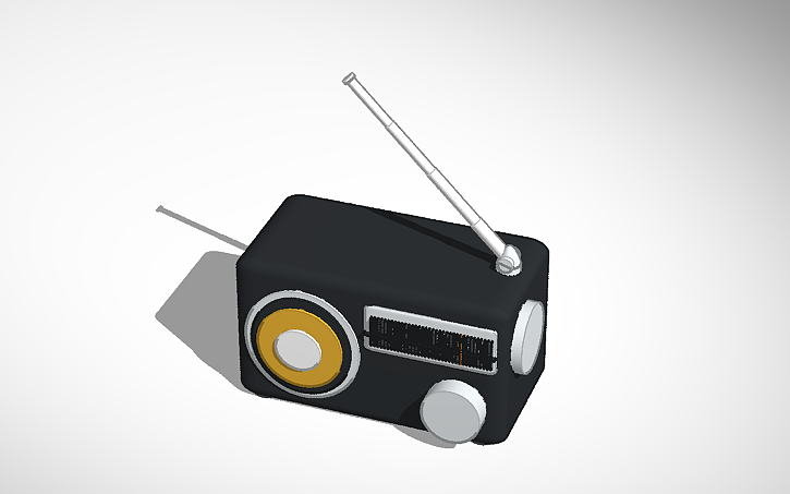 3D design radio - Tinkercad