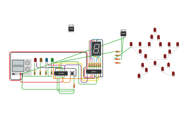Circuit design Copy of circuito 74HC93 - Tinkercad
