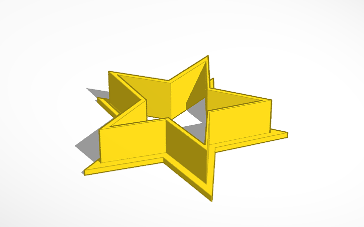 3D design Star Cookie Cutter - Tinkercad