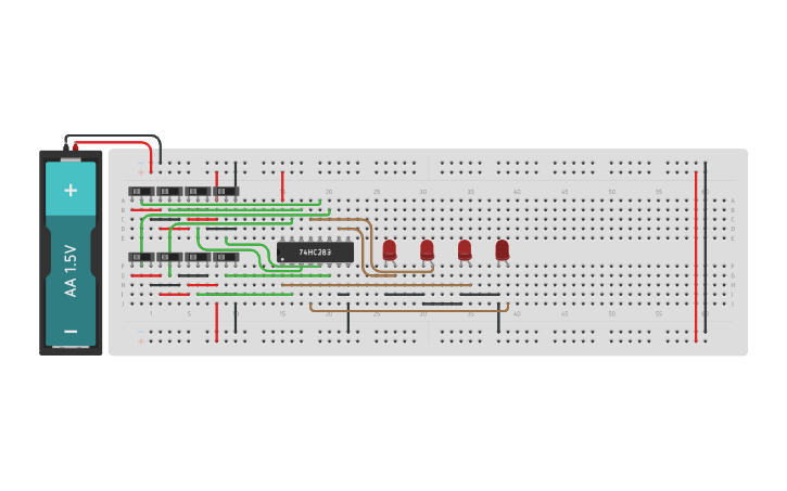 Circuit Design Activity 6 4 Bit Adder Tinkercad