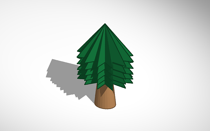 3D design CHRISTMAS TREE - Tinkercad