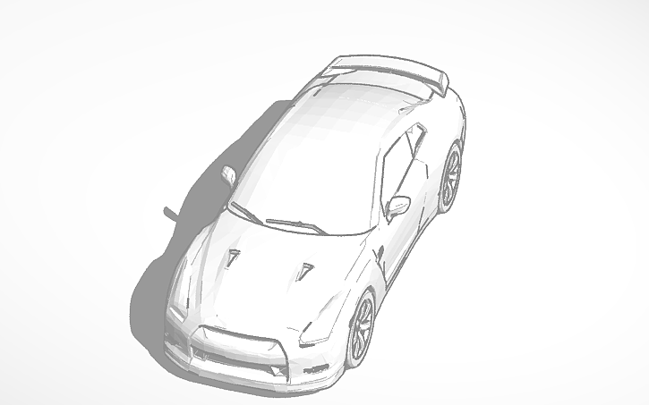 3D design #21-Nissan GT-R - Tinkercad