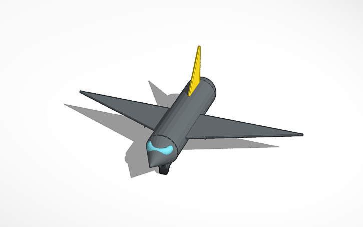 3D design Fighter Jet - Tinkercad
