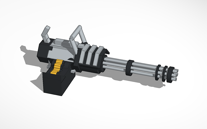 3D design Machine Gun - Tinkercad