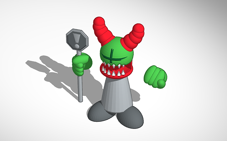3D design Tricky the Clown - Tinkercad