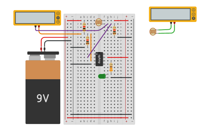 Circuit Design Ldr Wheatstone Bridge Tinkercad