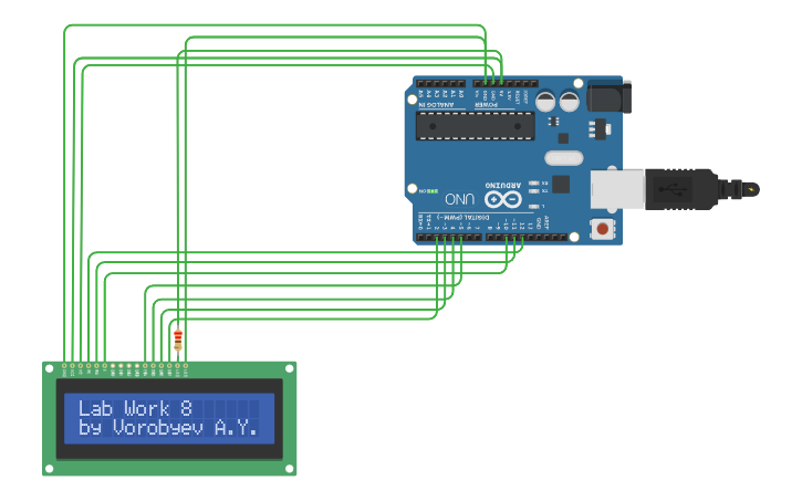 Circuit design Lab8-1 - Tinkercad