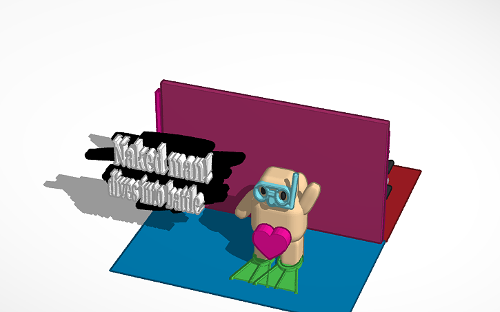 3D design Smash bros battle meme - Tinkercad