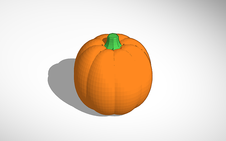 3D design Big Pumpkin - Tinkercad