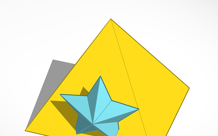 3D design star pyramid | Tinkercad