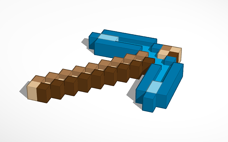 3D design Minecraft 3D Pickaxe | Tinkercad