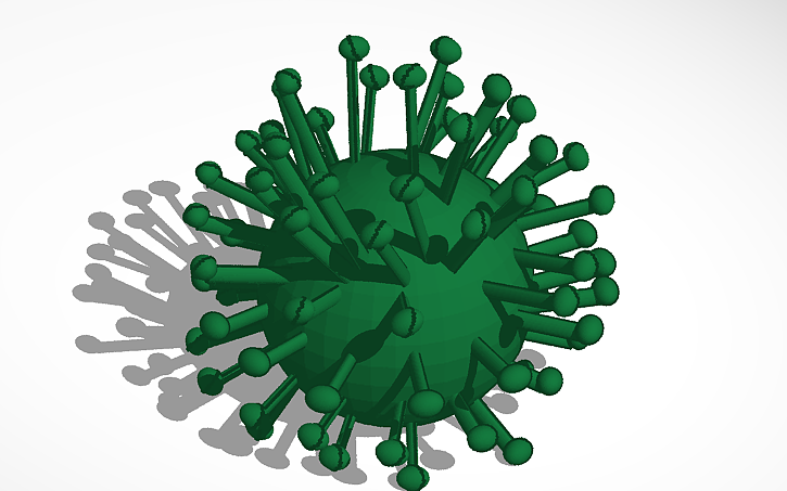 3D design $ Coronavirus $ - Tinkercad