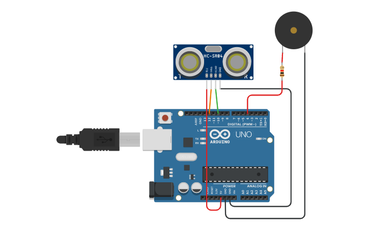 Circuit design Ultrasonic Sensor Text Coding with (and) by Aveeraj ...