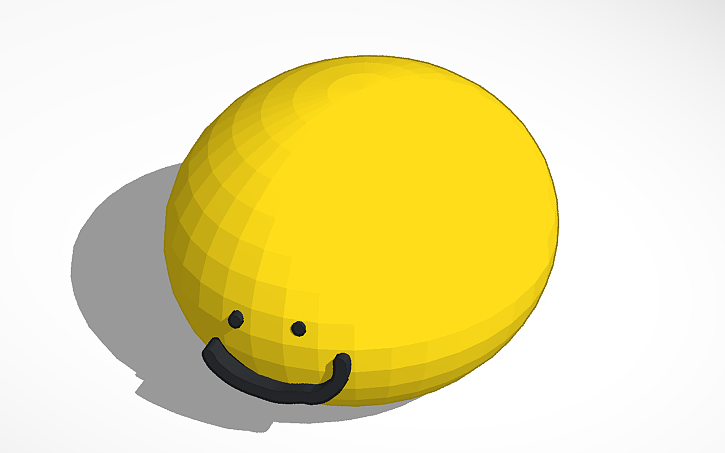 3D design classic smiley face (with no mouse) | Tinkercad