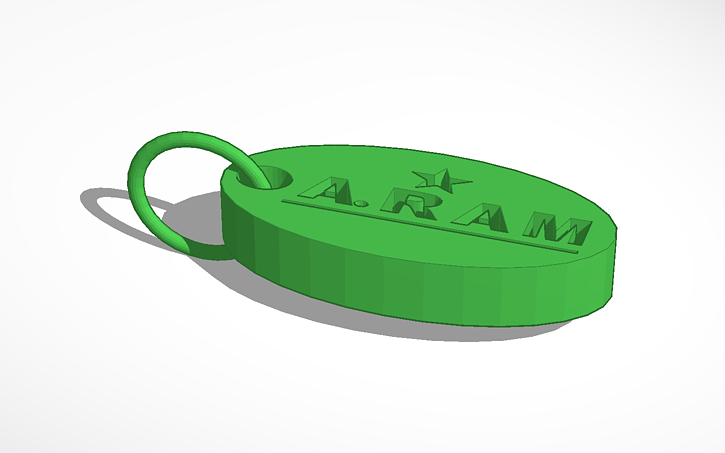 3D design keychain - Tinkercad